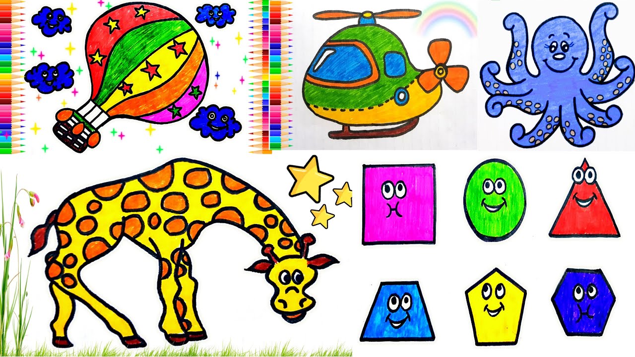 Collection of Different types of Drawing for KIDS + Easy Drawing for ...