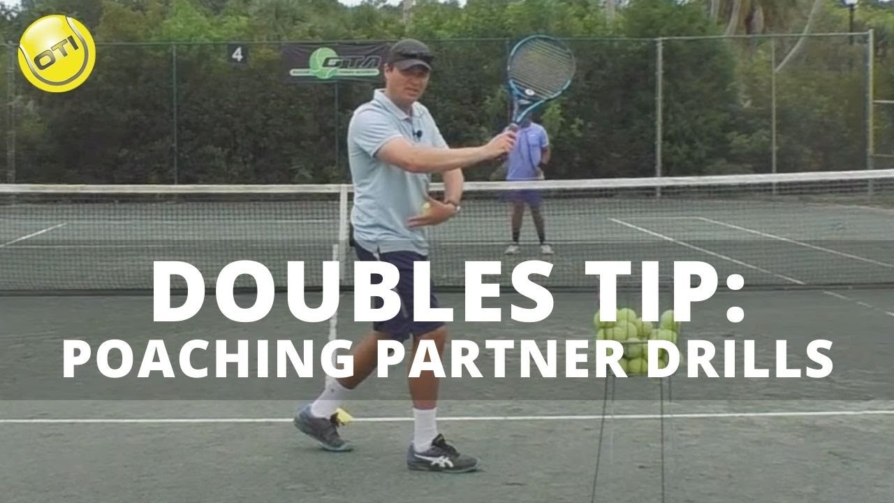 Doubles Tip: Poaching Partner Drills - YouTube
