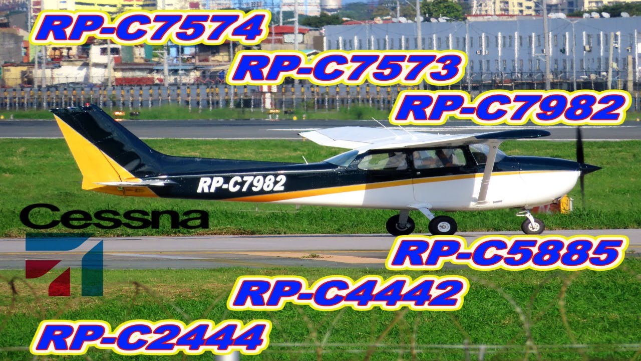 Airplane Spotting Manila Airport | Cessna RP-C7982 RP-C4442 RP-C2444 RP ...