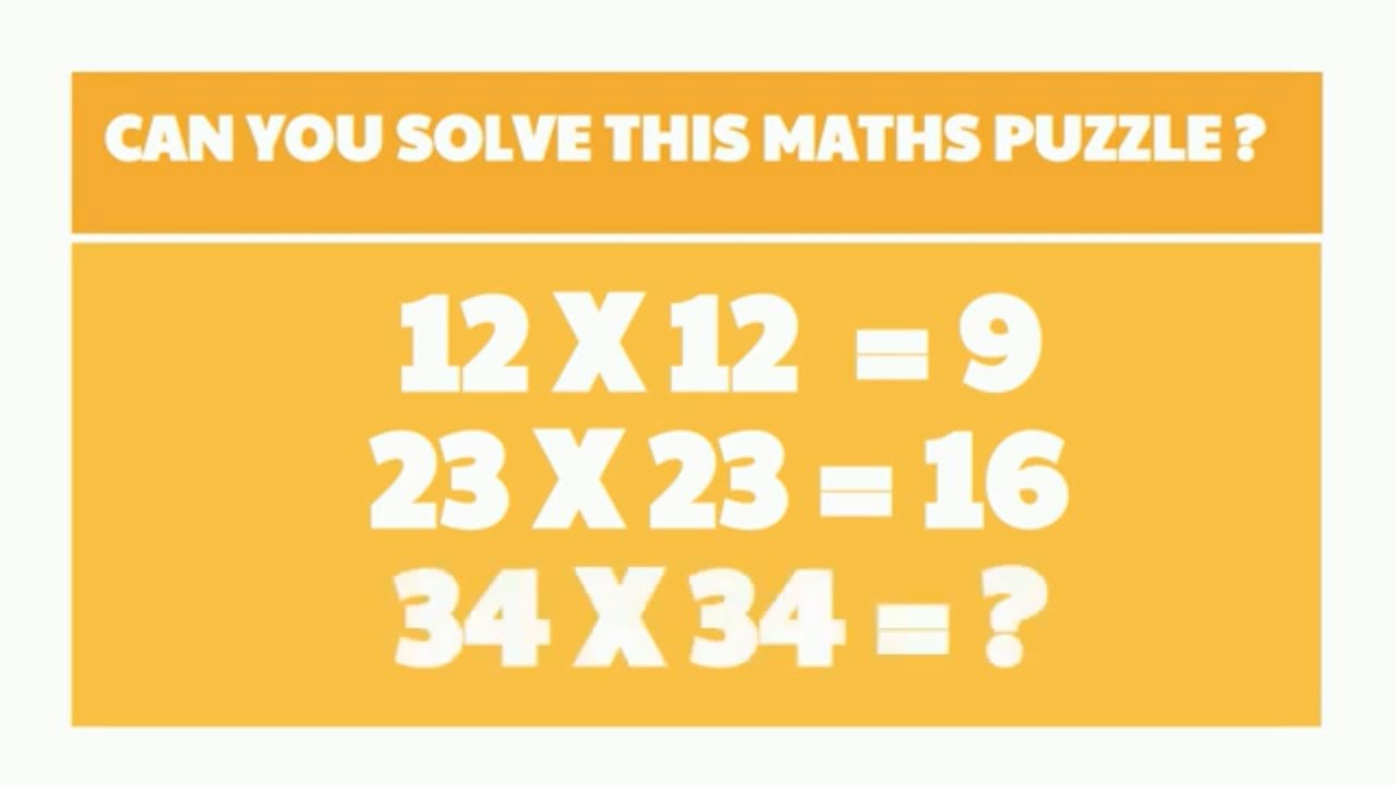 Can You Solve this Math's Problem? - YouTube