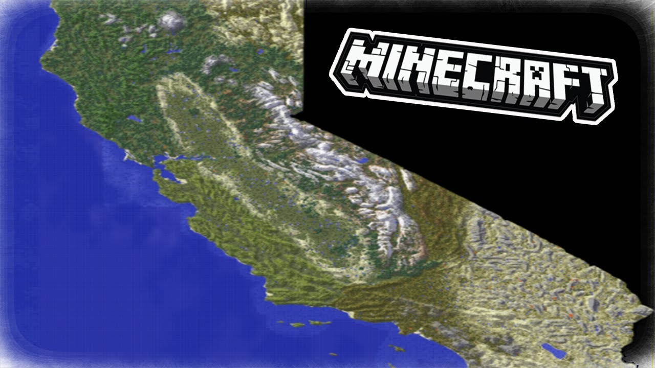 Full California Map in Minecraft! - YouTube