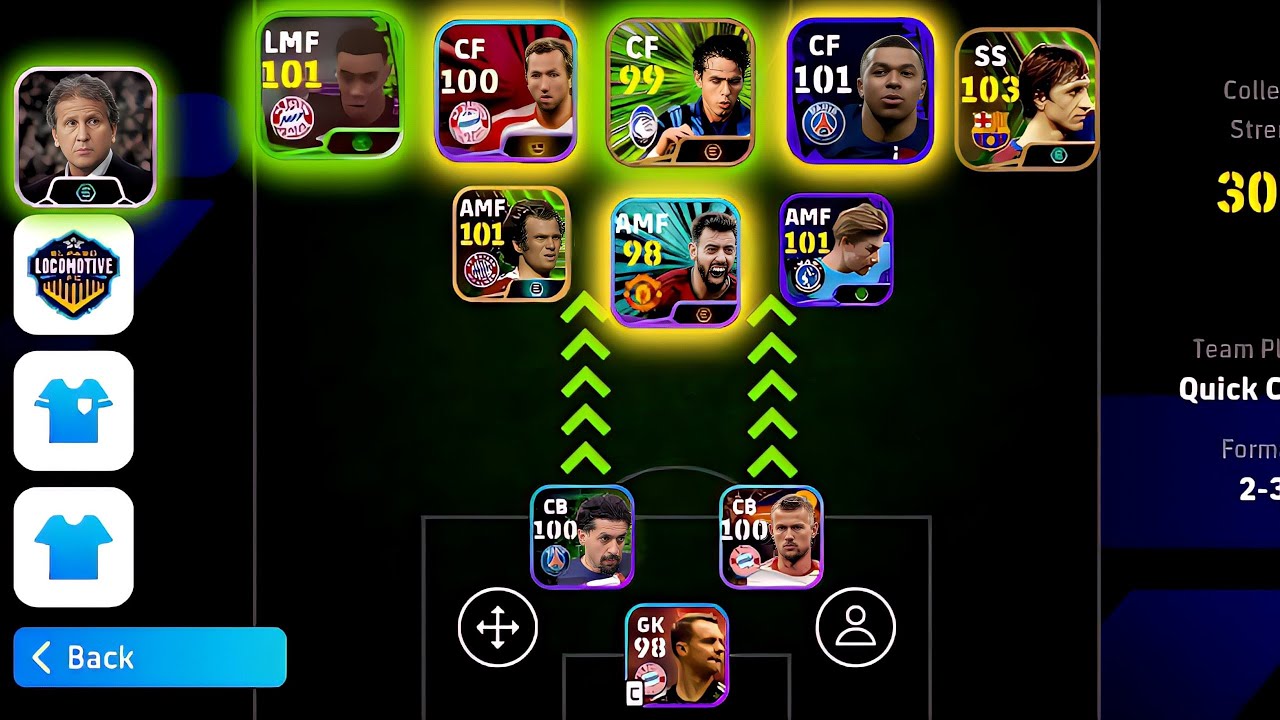 Edited Ultra Attack Formation + New 101 Booster Mbappe - Musiala - Kane ...