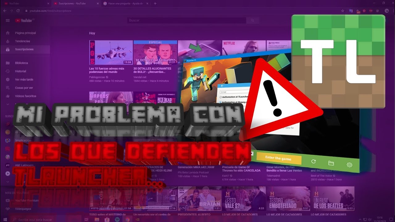 Mi PROBLEMA con los que defienden TLAUNCHER... - YouTube