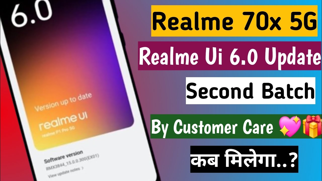 Realme Nazro 70x 5G Realme ui 6.0 Update | Realme Narzo 70x Android 15 ...
