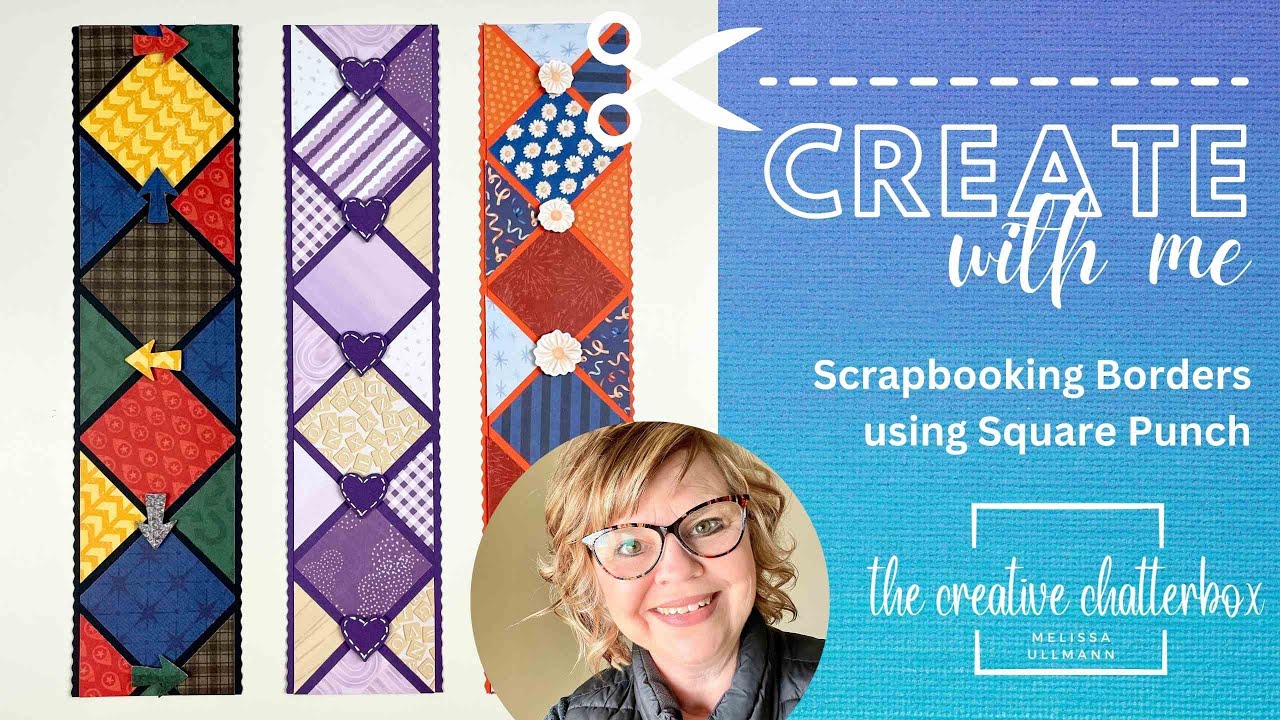 MORE Simple Scrapbook Borders using Square Punch and SCRAPS with The ...