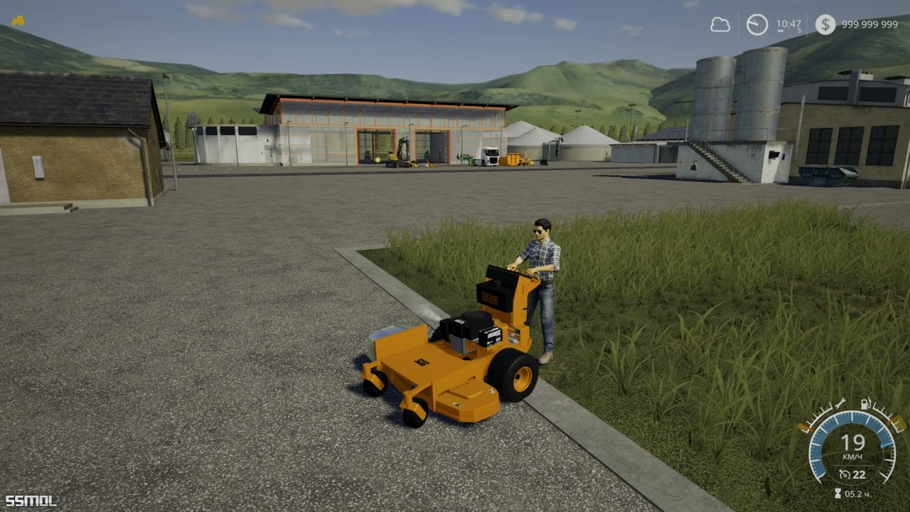 Farming Simulator 2019 mods Scag 52in Walk Behind Mower & Wright Mower ...