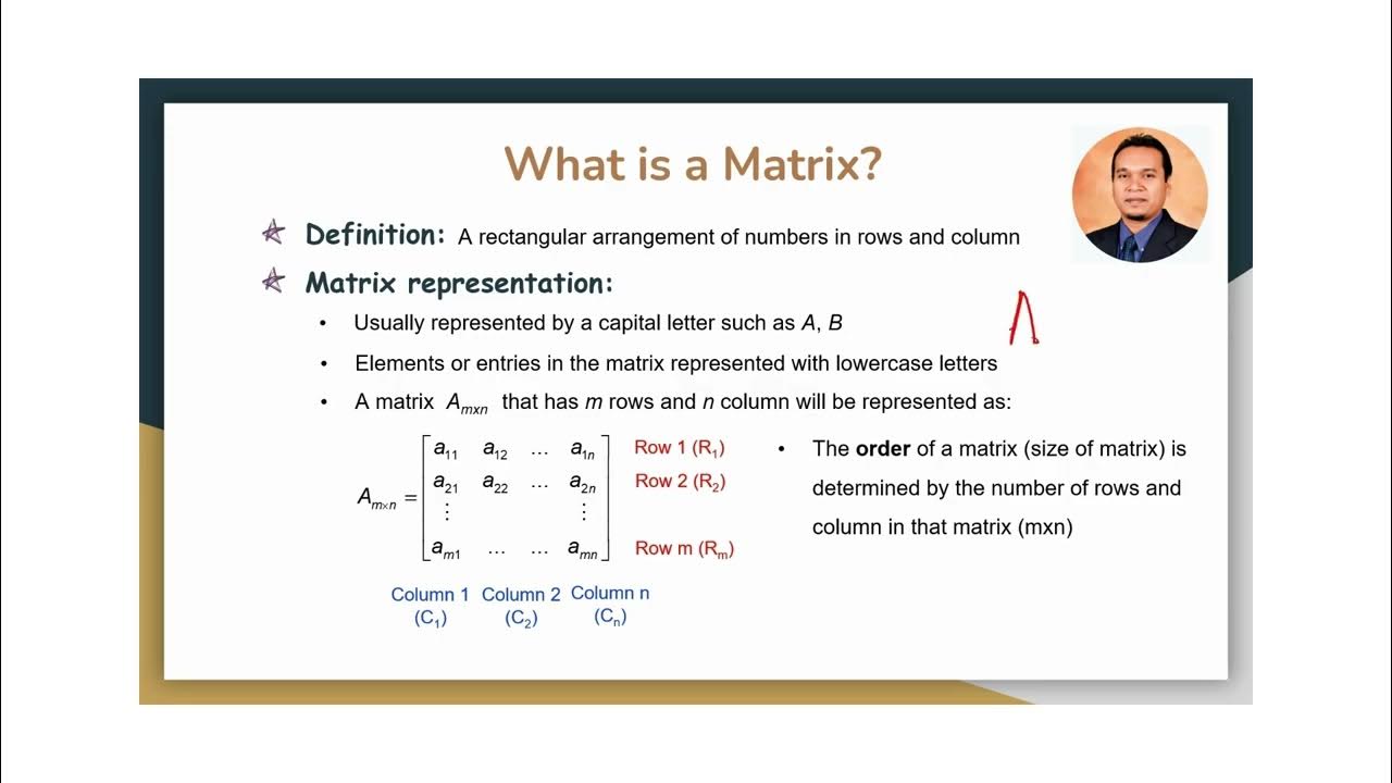 Matrices: Part 1 - YouTube