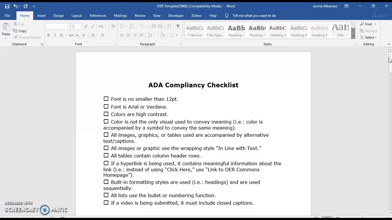 Demonstration: Creating a locked-formatting document in Word - YouTube