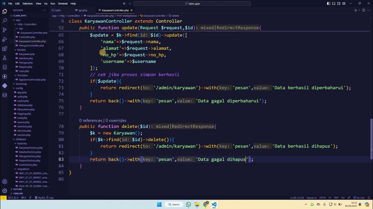 Membuat REST API dengan Framework Laravel - Tutorial Laravel - YouTube