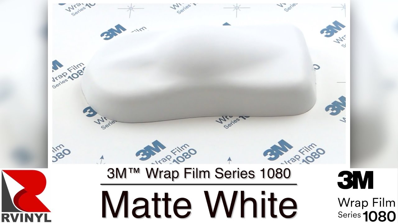 3M™ Wrap Film Series 1080 - Matte White M10 Vinyl - YouTube