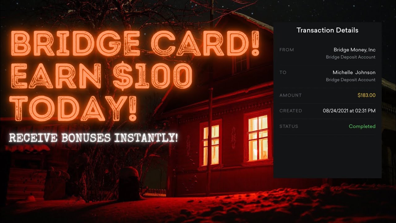 Join the BRIDGE CARD APP! Earn up too $100 today instantly. 💸 link in ...