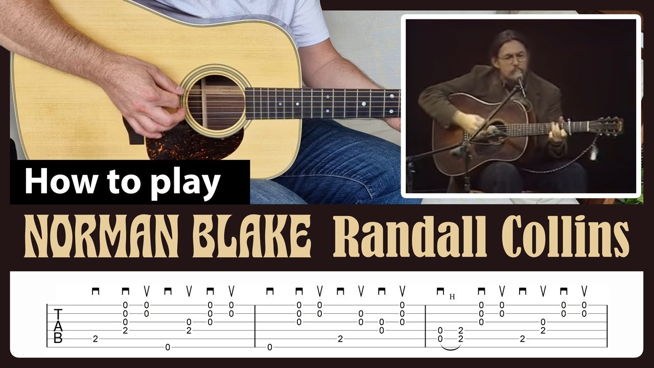 How to play "Randall Collins" - Norman Blake - Guitar Lesson with Tab ...