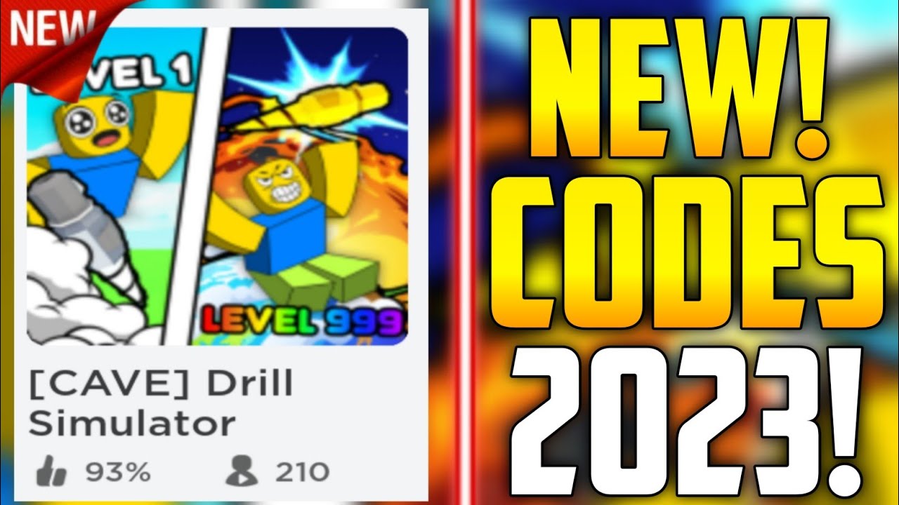 FUTURE CODES!! | *NEW* ROBLOX DRILL SIMULATOR CODES 2023! (CAVE) - YouTube