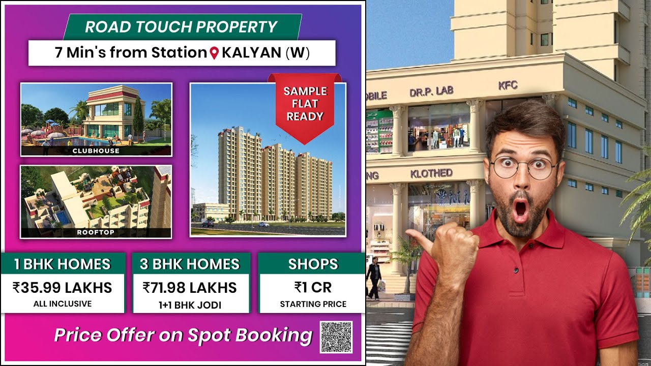 7 Min's from Kalyan Station | Atlantic Residency 1 BHK Flat in Kalyan West | New Project ...