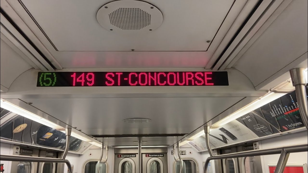 IRT Lexington Ave Line: 149th St bound R142 (5) Express Train Ride from ...