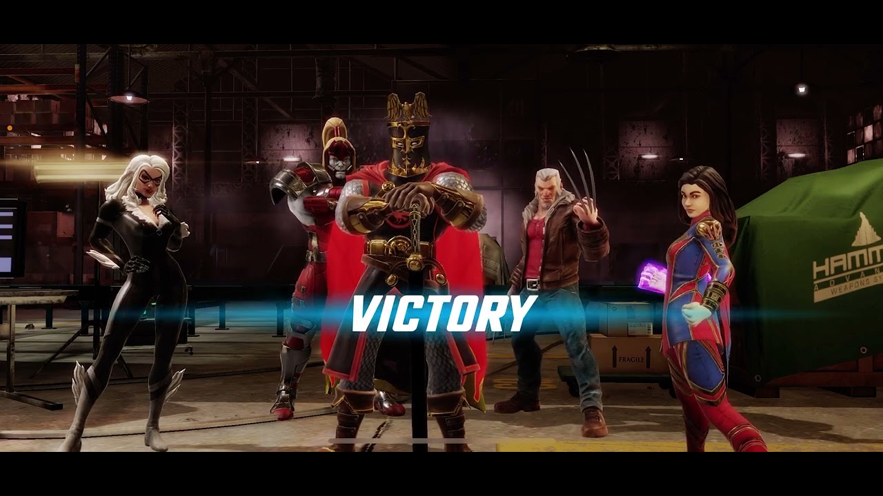 Spotlight light 1 Difficulty 1 Raid - Marvel Strike Force non mythic team - YouTube