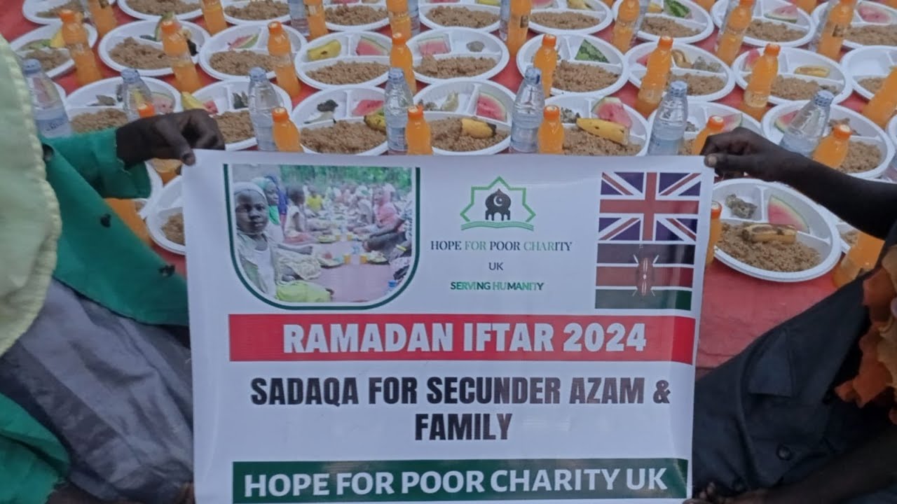 Hope For Poor Charity UK Feeding Orphans Kenya 🇰🇪 Iftar Day 29 Ramadan ...
