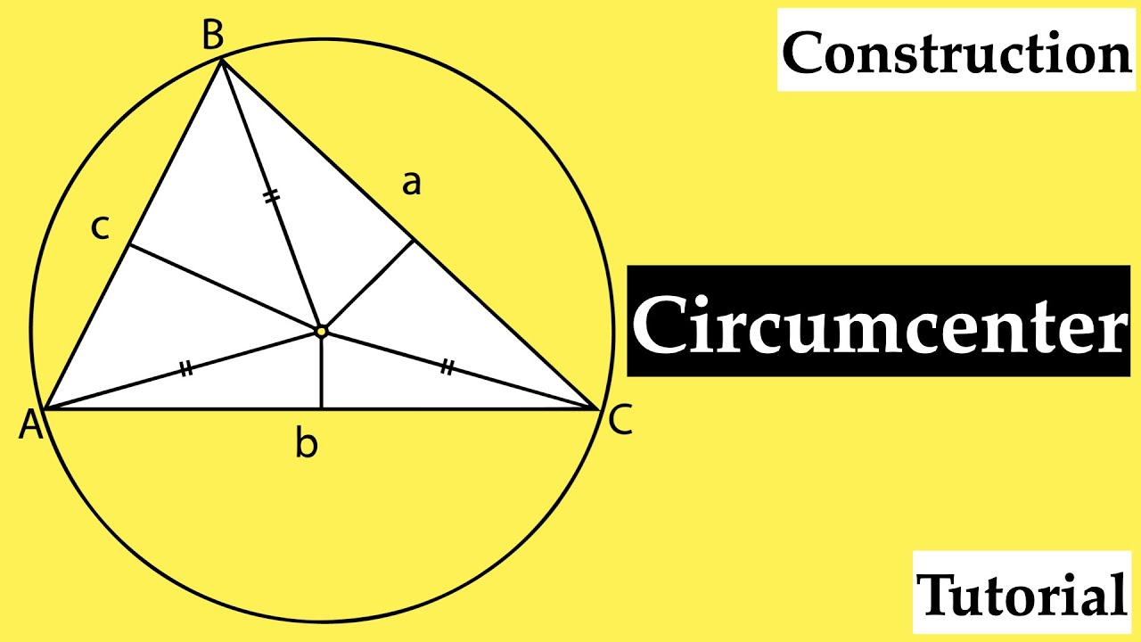 Construct the Circumcenter of a Triangle - YouTube