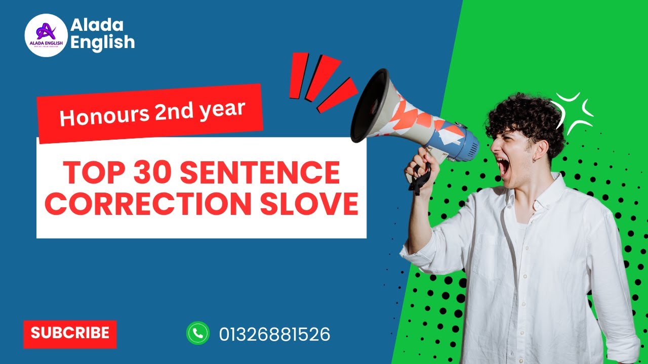 Top 30 Sentence Correction Slove || English Compulsory || ইংরেজি ...