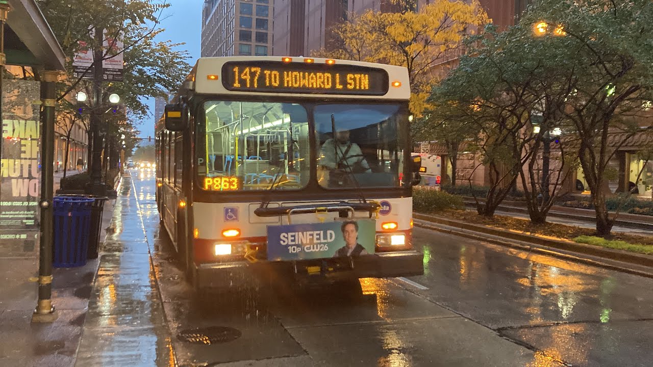 CTA Bus Ride 147 Outer Dusable Lake Shore Express To Loyola Red Line ...