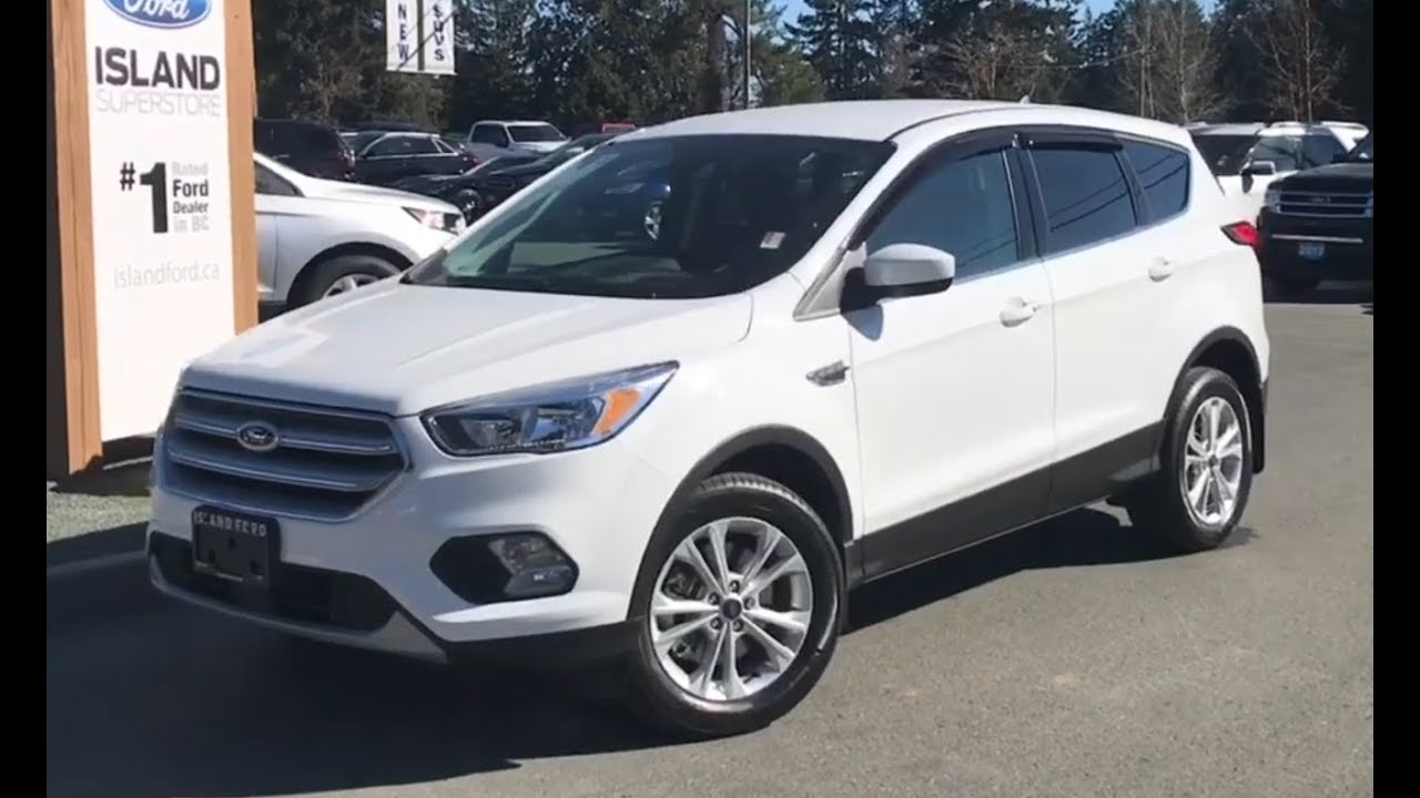 2019 Ford Escape SE AWD W/ Backup Camera Review| Island Ford - YouTube