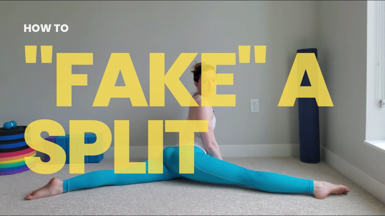 How to "Fake" Your Split (aka "Illusion" Split) - YouTube