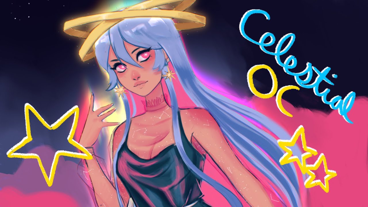 Making a Celestial OC from TikTok video prompts - YouTube