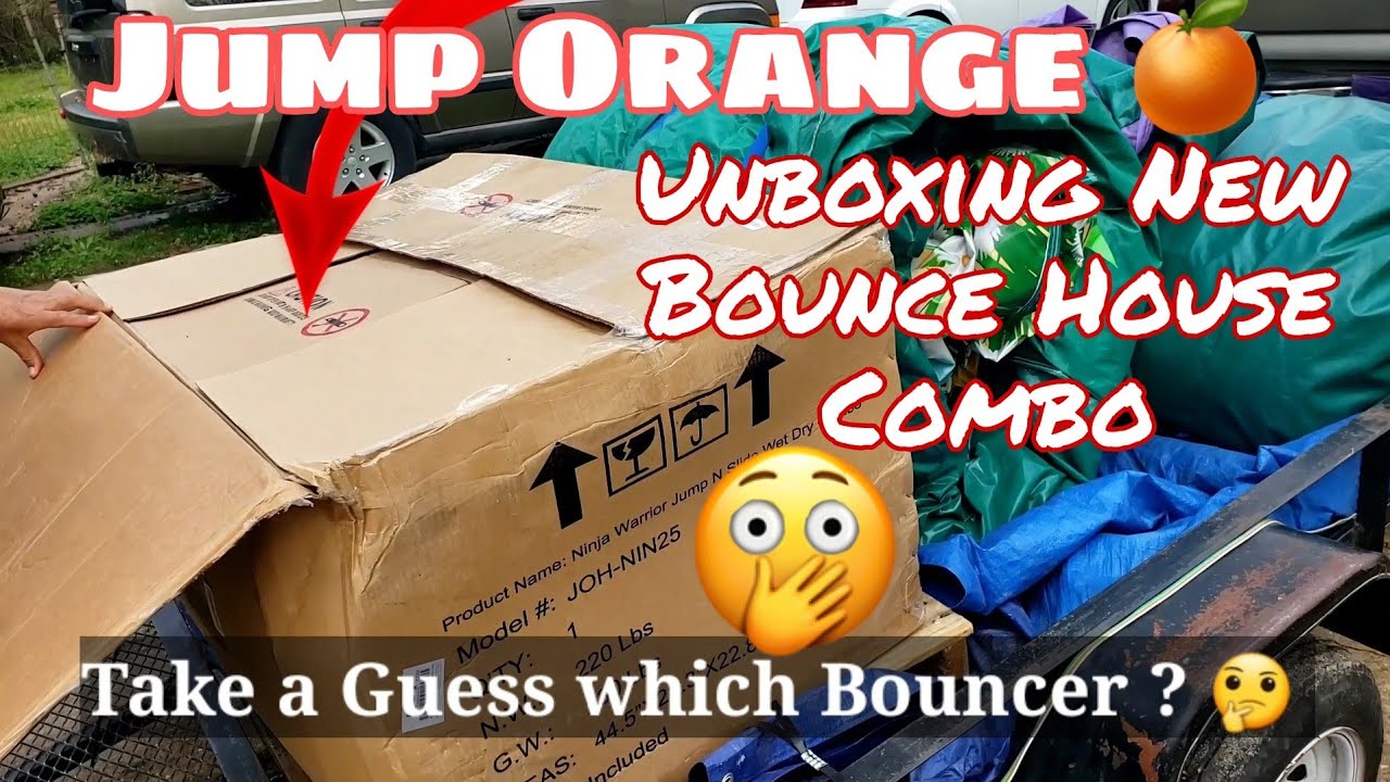 Unboxing The New Jump Orange Bounce House Combo / Bounce House Business ...