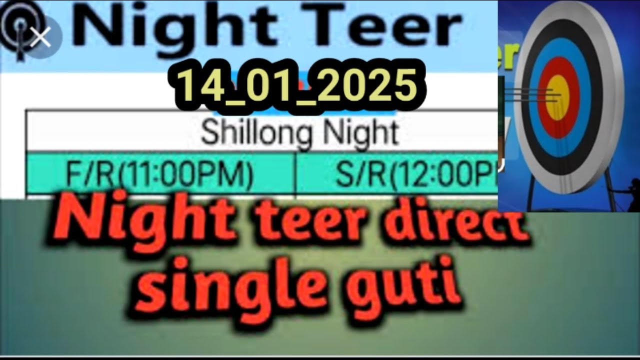 Sillong Teer game trick _14_01_2024_sillong Teer target az kiy nambar ...