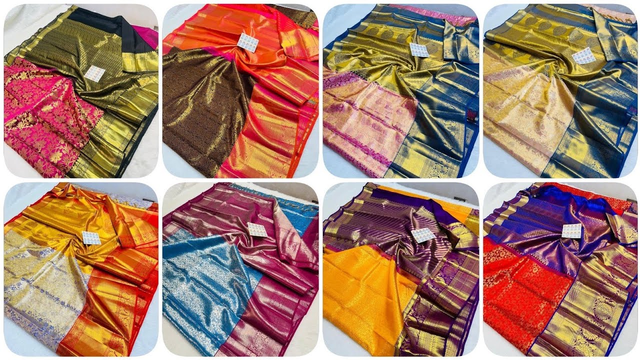 Pure Kanchipuram Tissue Bridal Silk Sarees With Silk Mark Tag ...