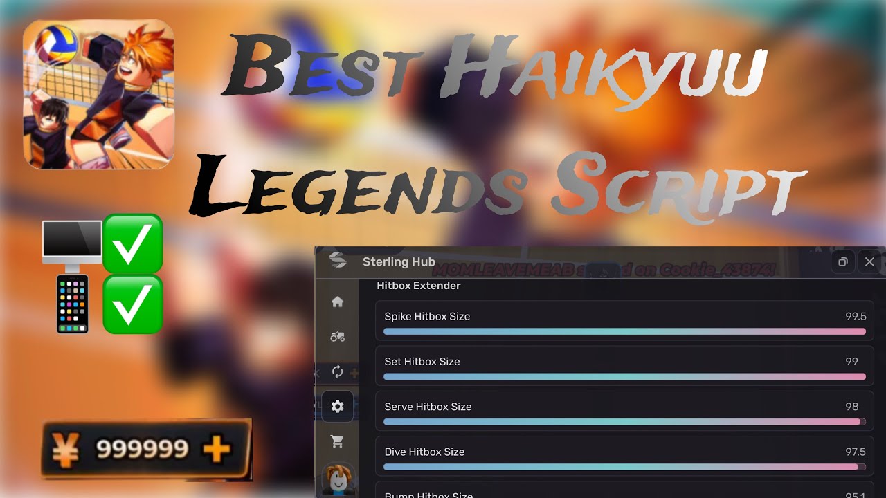 [🖥️📱] BEST Haikyuu Legends Script (Hitbox Extender, Power Changer ...