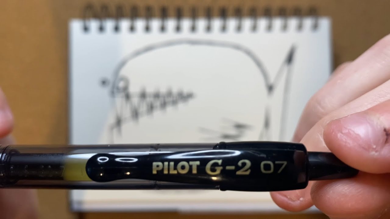 Drawing a Fish with a Pilot G2 0.7mm Pen - YouTube