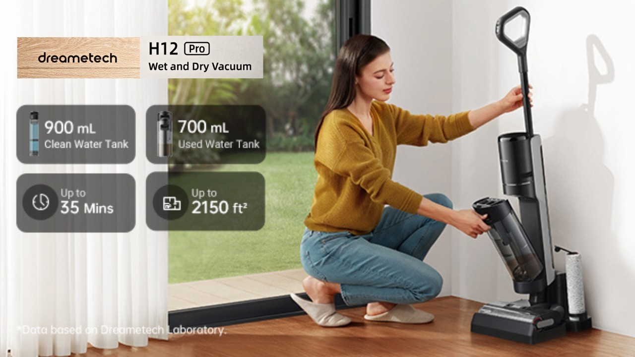 dreame H12 PRO Wet Dry Vacuum Cleaner | Smart Floor Cleaner Cordless ...