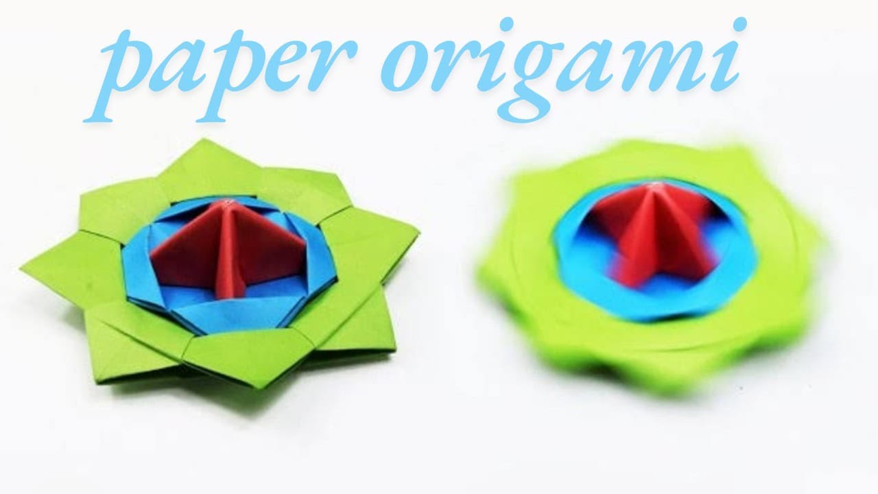 How to make spinning top from paper | paper lattu | DIY | paper origami ...