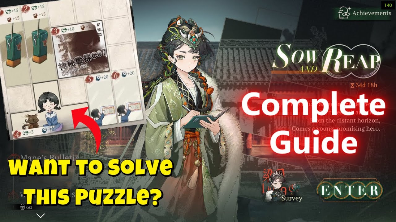 Sow And Reap Puzzles Complete Guide [Reverse 1999] - YouTube