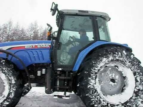 トラクターで雪中走行＆スノードリフトしてみた ISEKI BIG-T 6000 SNOW DRIFT - YouTube