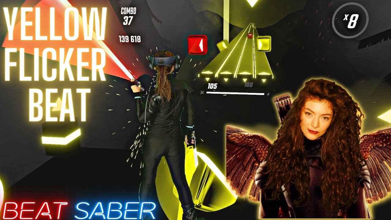 LORDE - Yellow Flicker Beat (Hunger Games) in Beat Saber! - YouTube