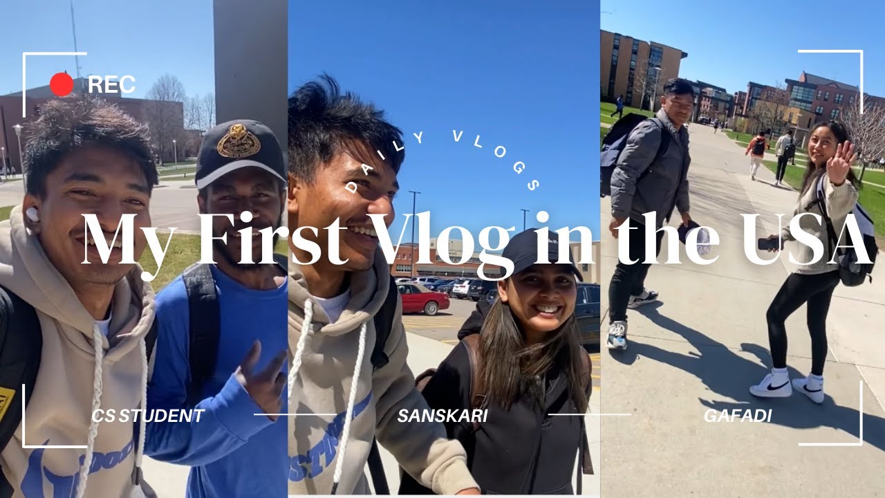 My First Vlog as an International Student in the USA - YouTube