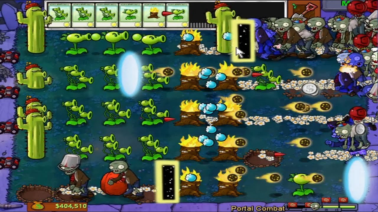 PvZ Plus Mini-games - Portal Combat - YouTube