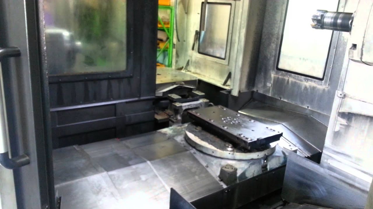 Samchully ROTARY TABLE(Horizontal Machining Center Setting) - YouTube