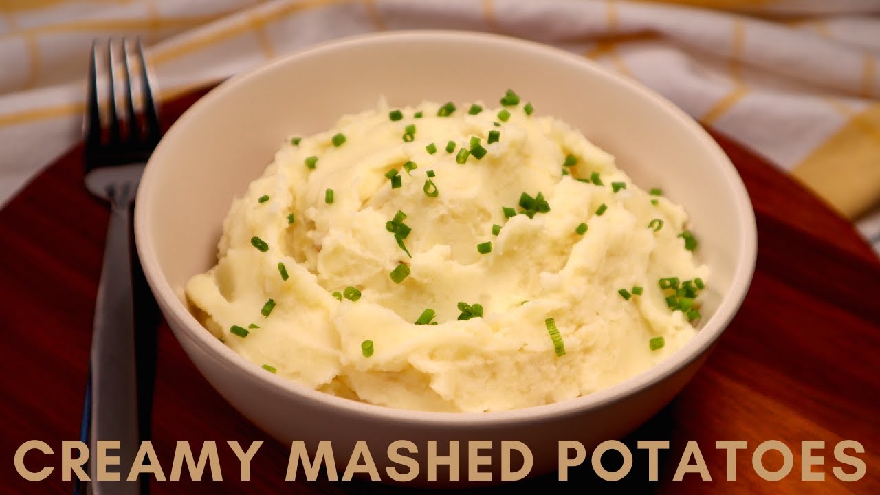 Mashed Potatoes- Fluffy & Creamy Simple Mashed Potato Recipe - YouTube