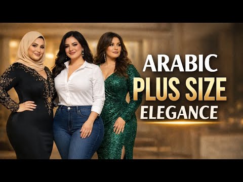 Arabic Plus Size Fashion Elegance  Curvy Arabian Women Redefining Luxury Style