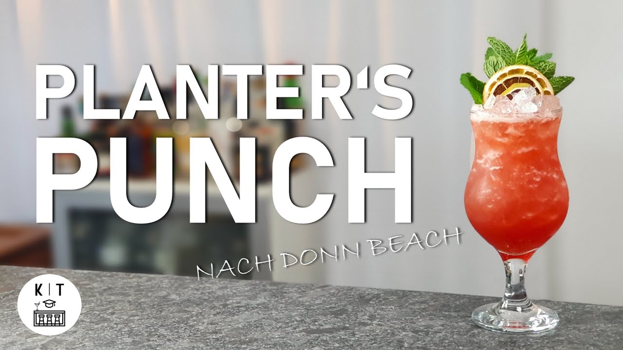 Planter's Punch - Tiki Cocktail nach Donn Beach (Don the Beachcomber ...