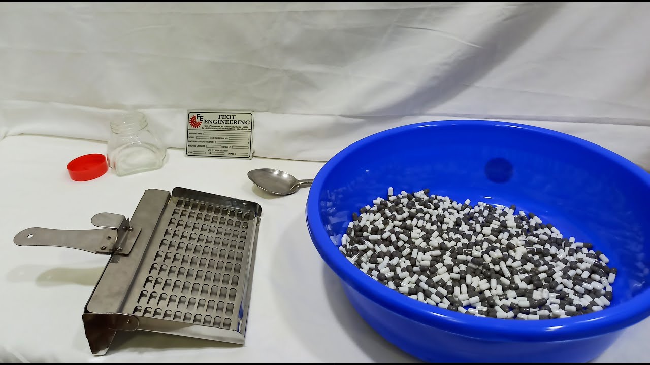 Manual Capsule Counting Machine, Tablet/Capsule Counter - YouTube