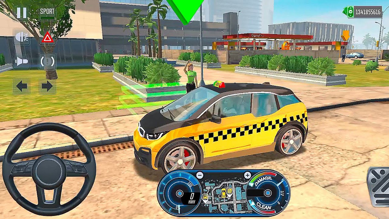 Mini Car Taxi Sim 2025 Gameplay - Taxi Driving Simulator Android ...