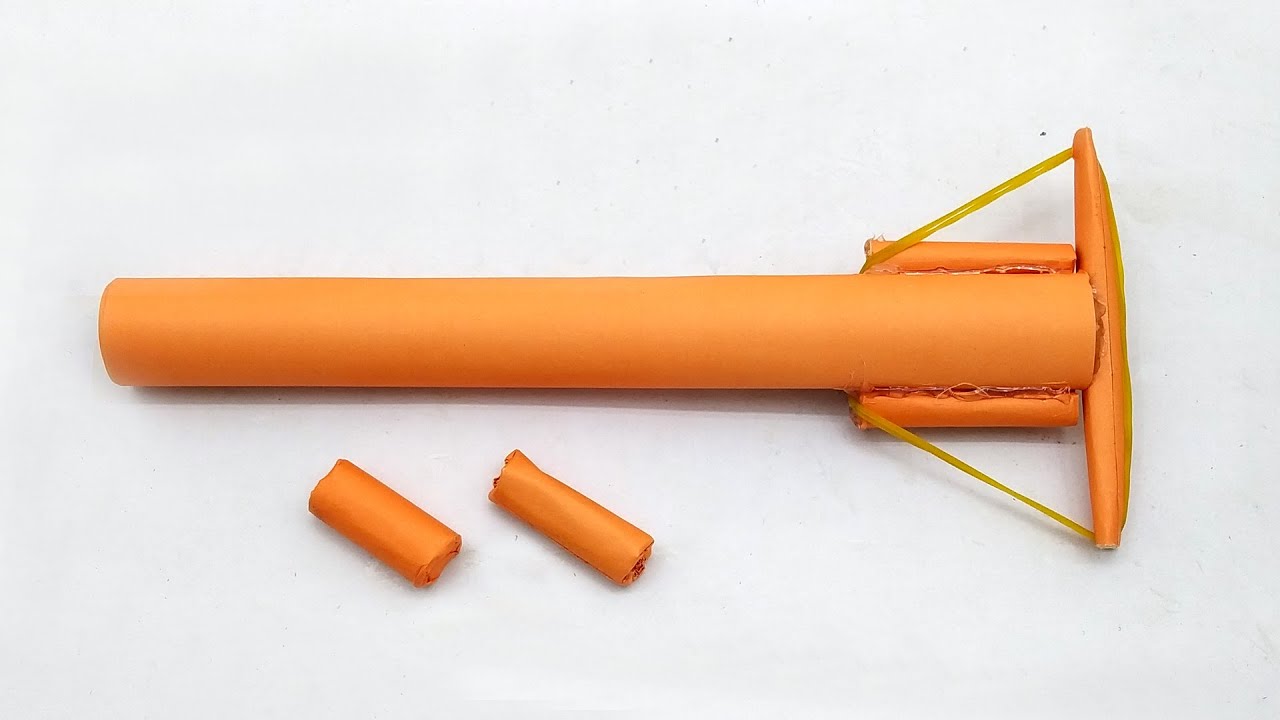 How To Make A Powerful Shotgun Using Paper - Handmade Origami Gun Eaasy ...