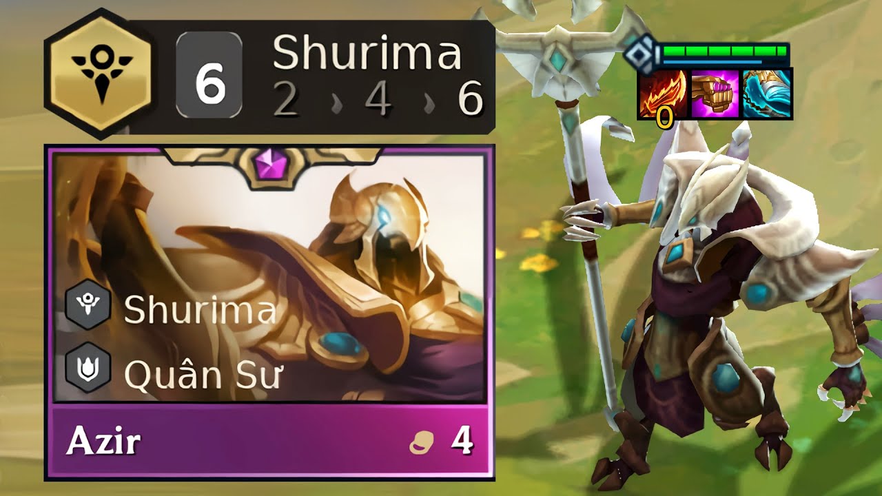 AZIR SHURIMA CARRY CLEAR CẢ MAP LEO RANK CỰC KHỎE | DTCL MÙA 9.5 - YouTube
