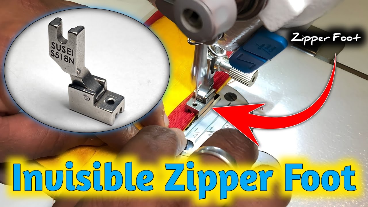 How to sew concealed zipper with Invisible zipper foot S518 | Juki ...