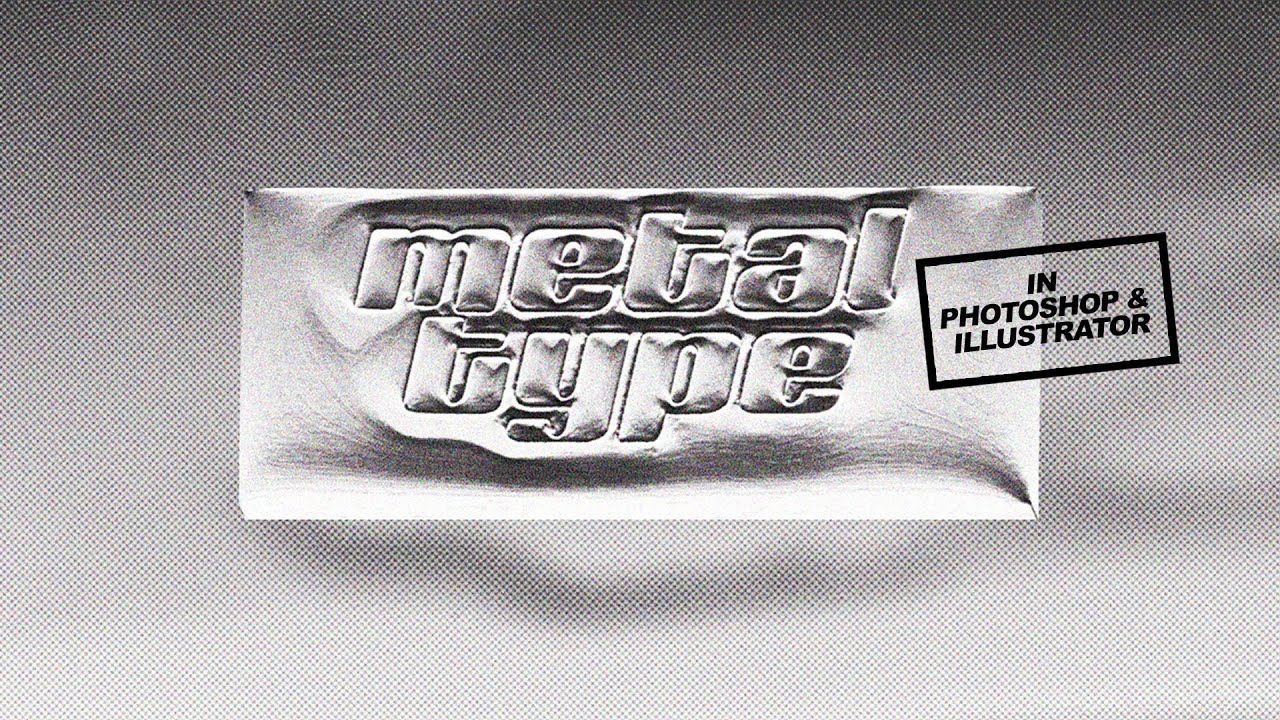 Metal Type Effect Tutorial In Adobe Photoshop And Adobe Illustrator ...