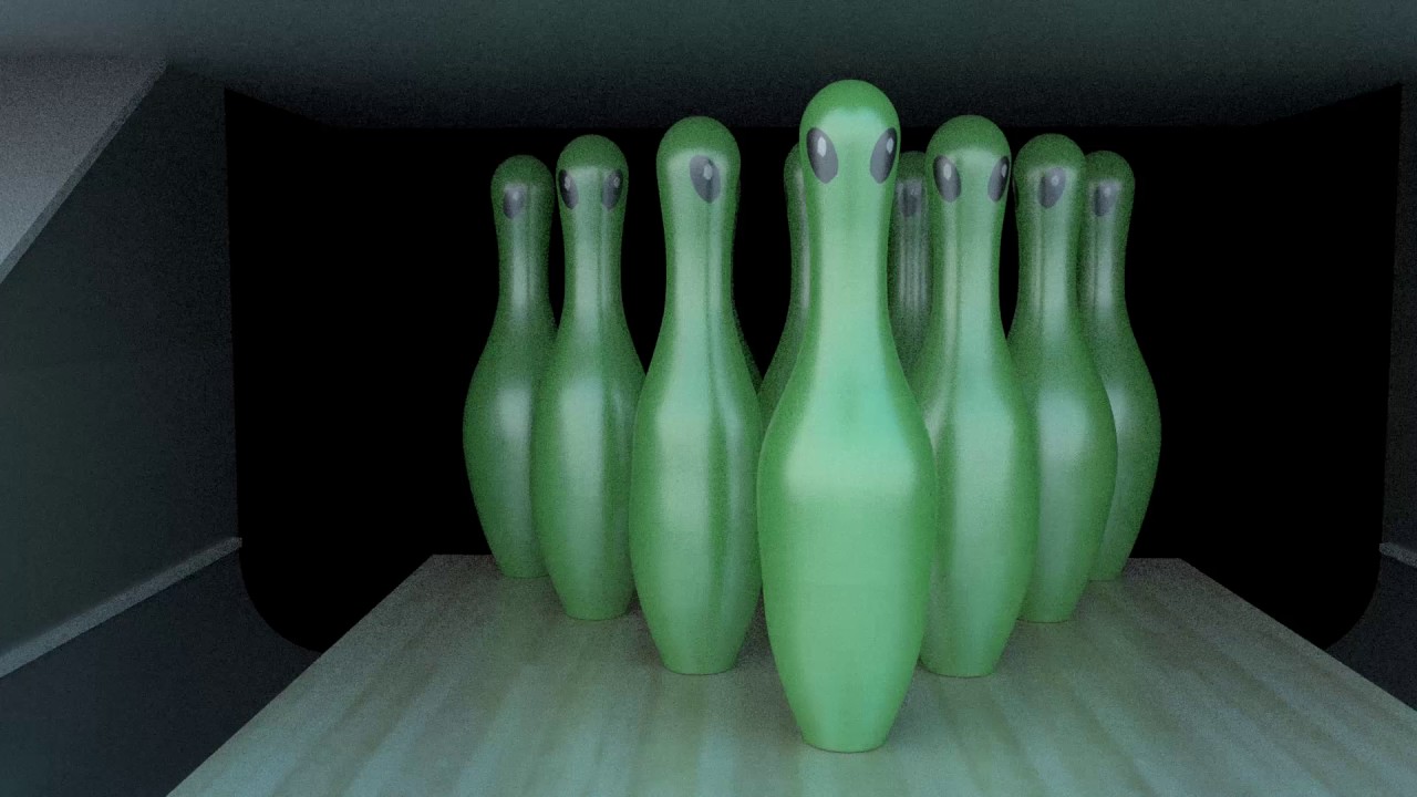 final rendered bowling animation - YouTube